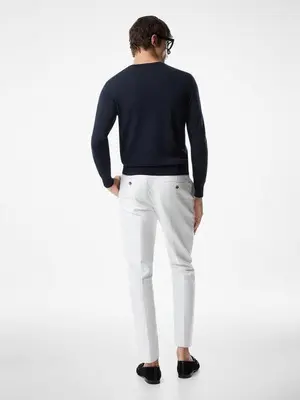TOM FORD Fine-gauge Wool Crew Neck Sweater - Blue