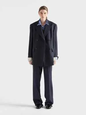 Prada Wool Trousers - Blue