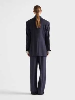 Prada Wool Trousers - Blue