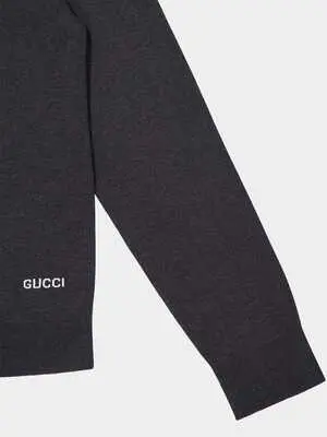 Gucci Silk Cotton Crewneck Jumper - Grey