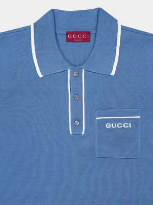 Gucci Silk-cotton Short-sleeve Polo