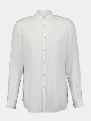Boglioli Linen Classic Shirt - White