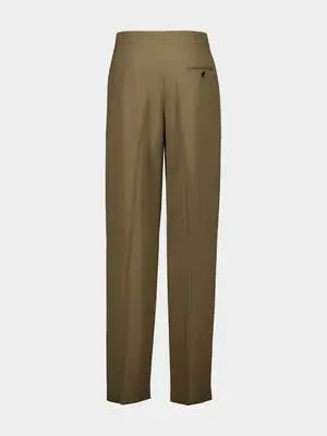 FERRAGAMO High-waisted Pleated Trousers
