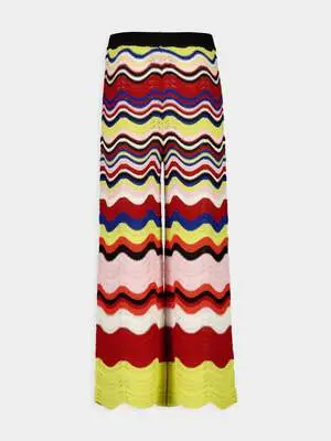 La DoubleJ Chevron Cotton Culotte Trousers