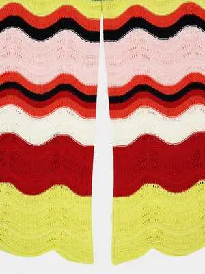 La DoubleJ Chevron Cotton Culotte Trousers