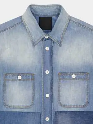 Givenchy Patchwork Denim Shirt