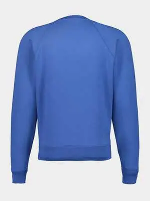 TOM FORD Denim Crew Neck Sweatshirt - Blue