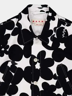Marni Dillies Print Cotton Gabardine Jacket - Multicolour
