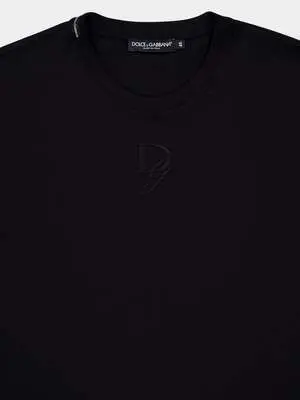 Dolce & Gabbana Cotton T-shirt With Logo Embroidery