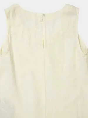 120% Lino Sleeveless Linen Top - Cream