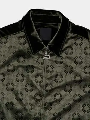Givenchy Monogram Velvet Track Jacket