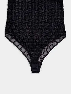 Givenchy Draped Jersey And Monogram Tulle Mini Dress - Black