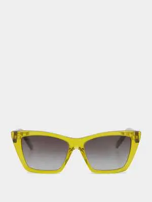 Saint Laurent Mica Cat-eye Sunglasses - Green