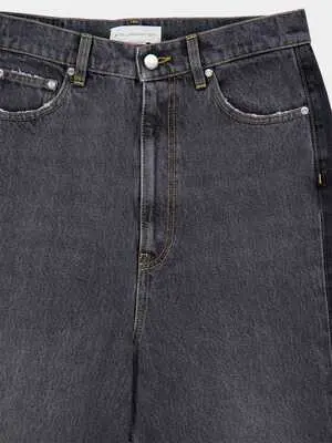 Stella McCartney Two-tone Wide-leg Denim Jeans