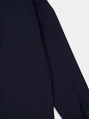 Boglioli Navy Wool Blend Overshirt
