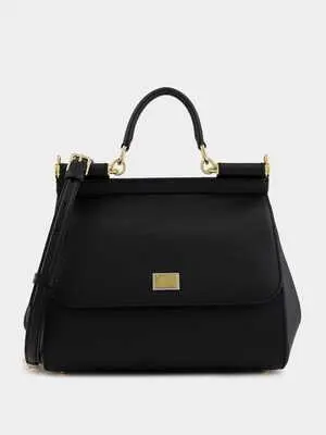 Dolce & Gabbana Large Sicily Handbag - Black