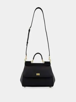 Dolce & Gabbana Large Sicily Handbag - Black