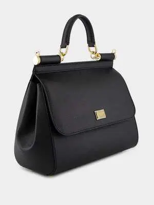 Dolce & Gabbana Large Sicily Handbag - Black