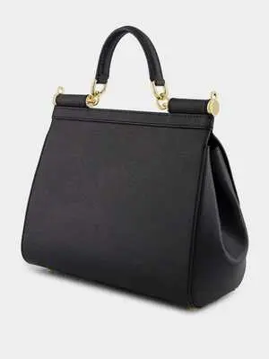 Dolce & Gabbana Large Sicily Handbag - Black