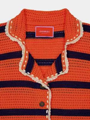 La DoubleJ Salt’n’vinegar Crochet Jacket