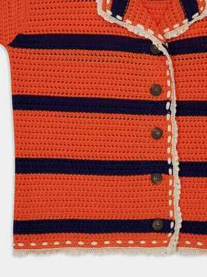 La DoubleJ Salt’n’vinegar Crochet Jacket