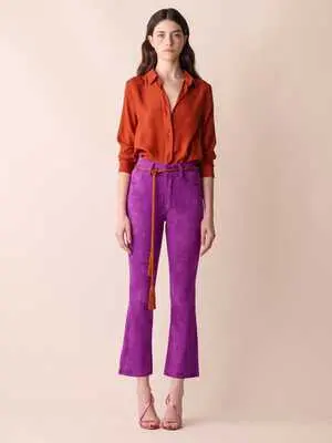 PAULA S Ametista Silk Twill Shirt - Orange