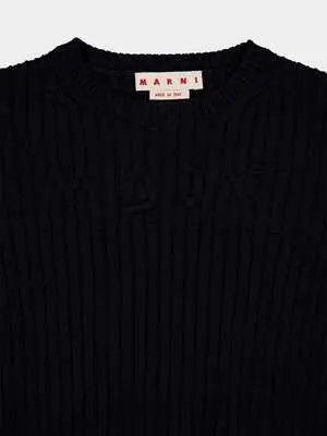 Marni Crewneck Cotton Knit Sweater