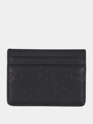 Gucci Gg Emblem Card Case - Black