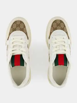 Gucci Gg Re-web Sneakers - Beige