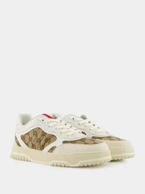 Gucci Gg Re-web Sneakers - Beige