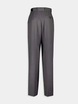 Stella McCartney Melange Flannel Straight-leg Trousers