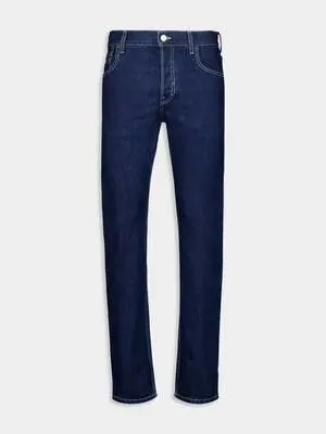 Gucci Dark Lasered Tapered Denim Pants - Blue