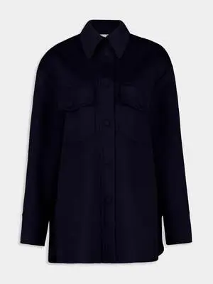 Stella McCartney Wool Overshirt - Blue