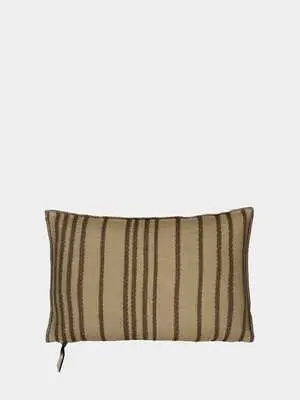 Maison De Vacances Embroidered Myre Cushion - Beige
