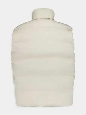 Valentino Garavani Vlogo Nylon Hooded Waistcoat - Cream
