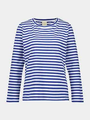 PAULA Striped Long-sleeve Top