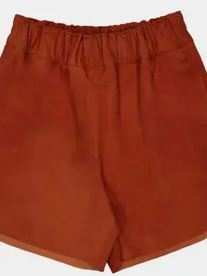 PAULA Calcita Suede Shorts - Orange