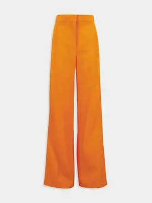 Stella McCartney Mid-rise Flared Trousers - Orange