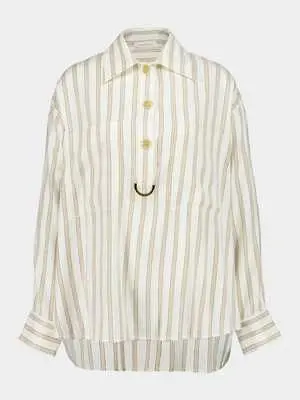 Zimmermann Illuminate Striped Shirt - Cream