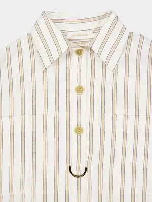 Zimmermann Illuminate Striped Shirt - Cream