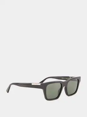 Gucci Acetate Rectangular Sunglasses - Black