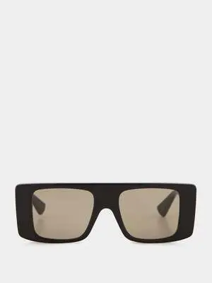 Gucci Rectangular Frame Sunglasses - Black