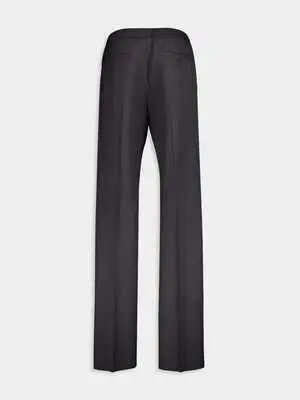 Givenchy Charcoal Wool Straight-leg Trousers