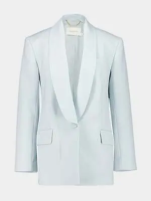Zimmermann Sea Foam Shawl Collar Tuxedo Jacket