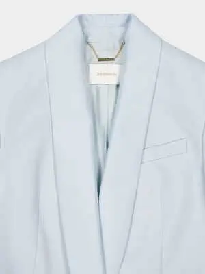Zimmermann Sea Foam Shawl Collar Tuxedo Jacket