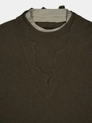 Givenchy Layered Wool Sweater - Beige