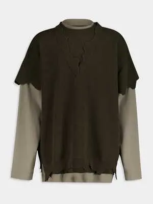 Givenchy Layered Wool Sweater - Beige