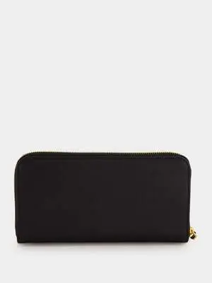 Prada Large Saffiano Leather Wallet - Black