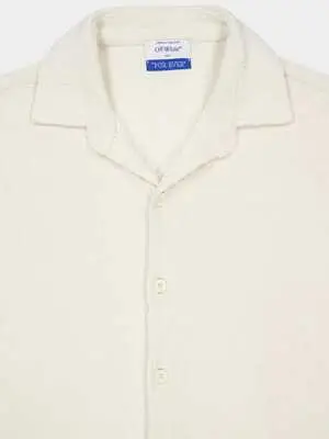 Off-White Terry Cotton Bowling Shirt - Cream