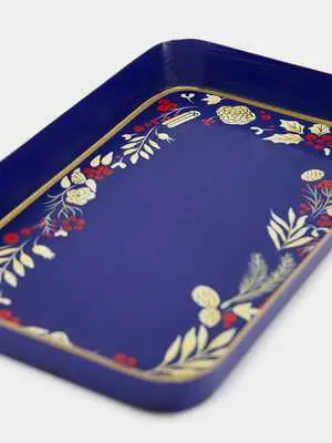 LES-OTTOMANS Handpainted Iron Tray